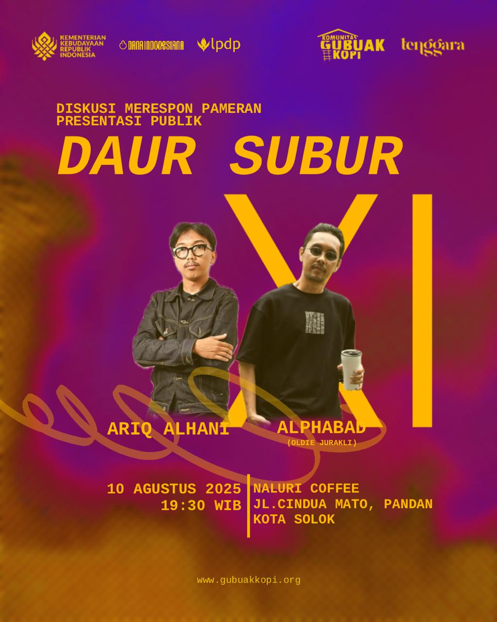 Diskusi Pameran Presentasi Publik Daur Subur XI bersama Ariq dan ...
